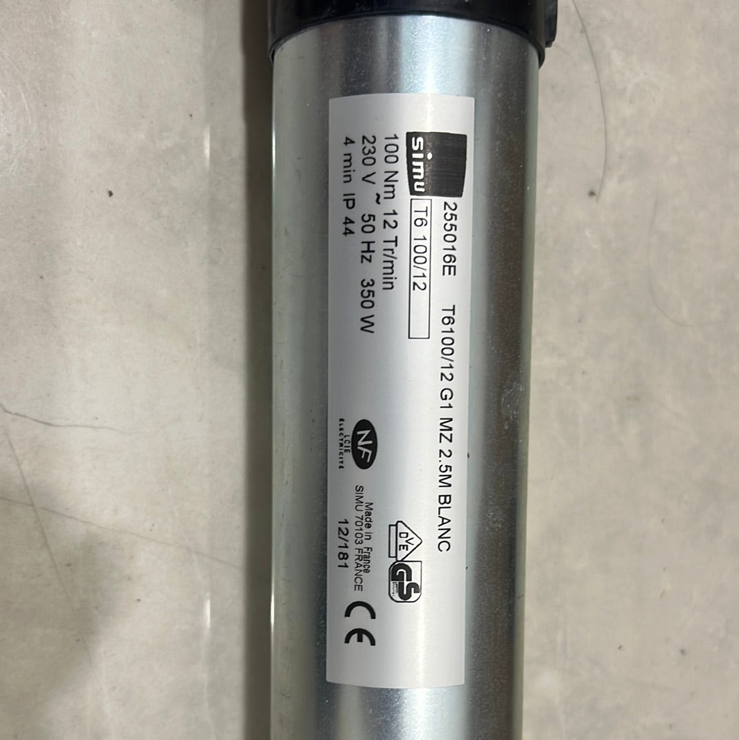 Simu 100nm t6 100/12 roller shutter motor used working – LOCKMATIC