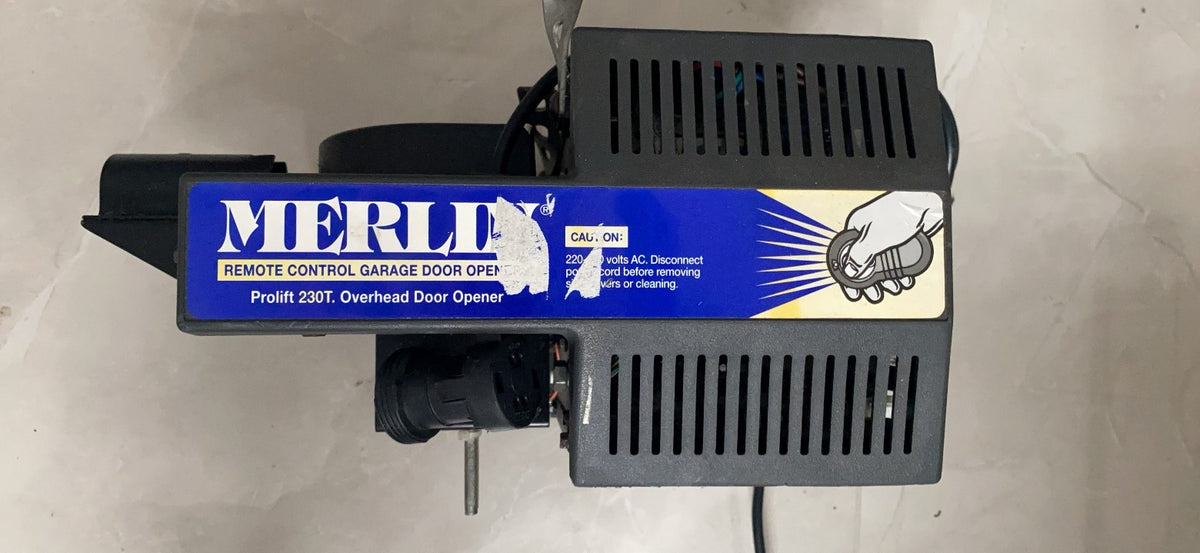 merlin prolift 230T garage door opener motor sectional door part (used ...