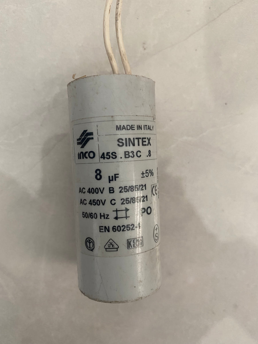sintex 8UF capacitor for faac 415 230 gate opener – LOCKMATIC